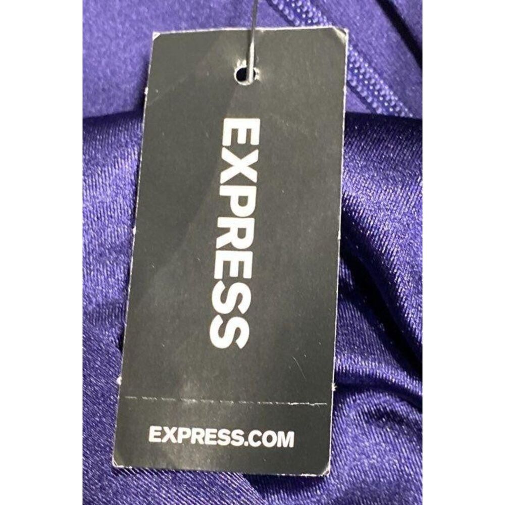 Express | Dresses | Express One Shoulder Twisted Side Cutout Purple ...